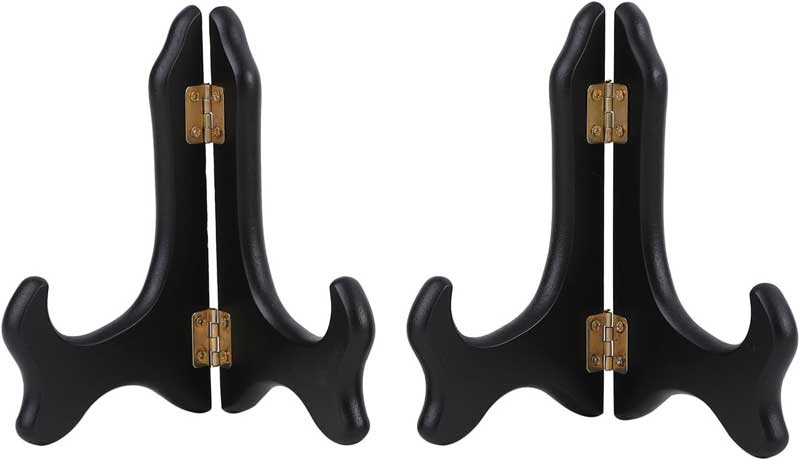 Black Bamboo Fan Stand