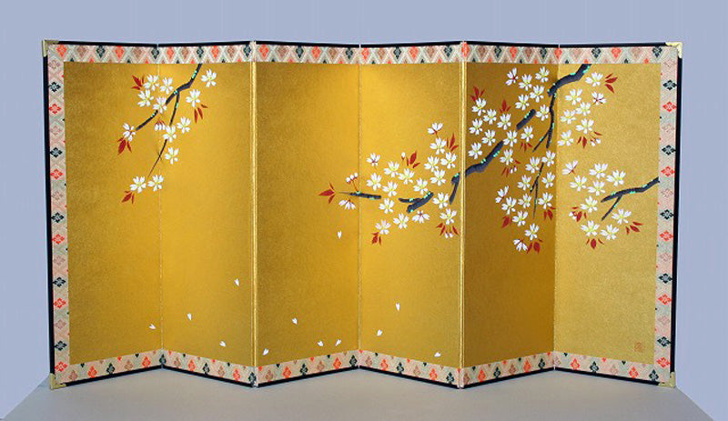 Six Panel Screen: Sakura (cherry blossom)