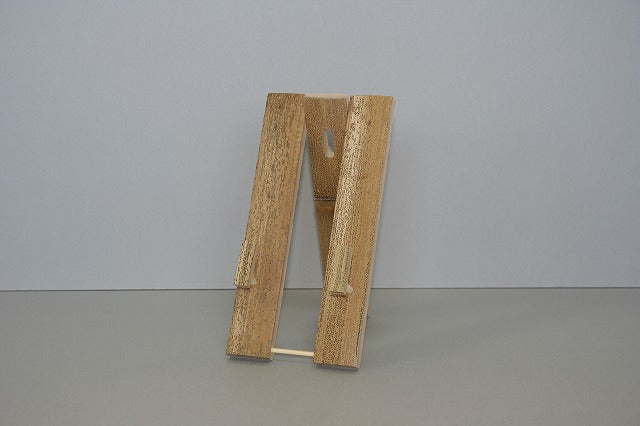 Blond Bamboo Fan Stand